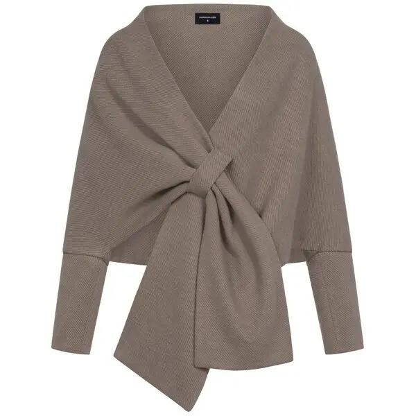 MARIANNA DÉRI Cape Jacket Taupe - Grey