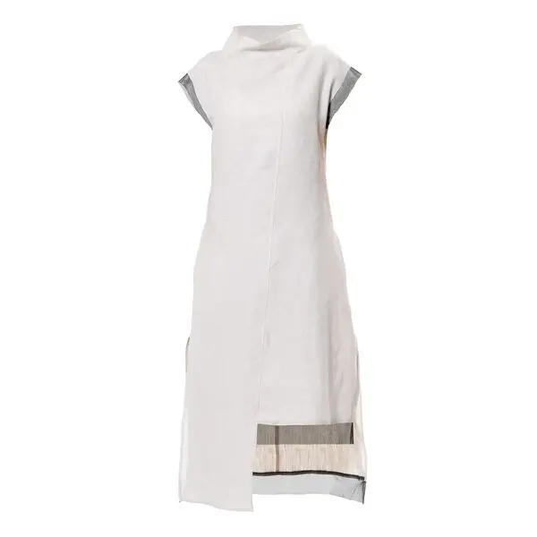 METAMORPHOZA Neutrals Long Linen Dress - Beige