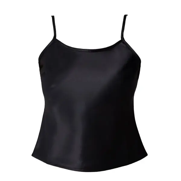 SELF-ADORE Olivette Satin Top - Black