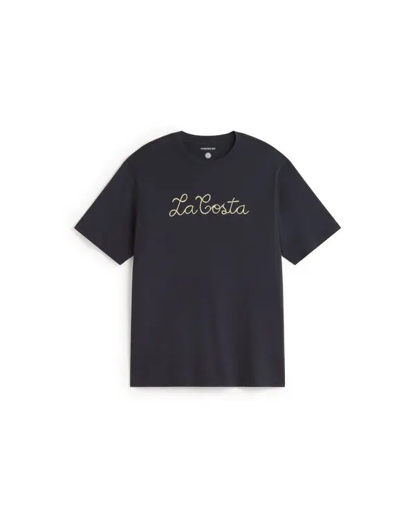 THINKING MU Zach Coast Hand-embroidered T-shirt - Blue