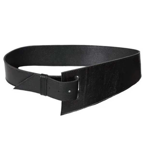 METAMORPHOZA Genuine Leather Waist Belt - Black