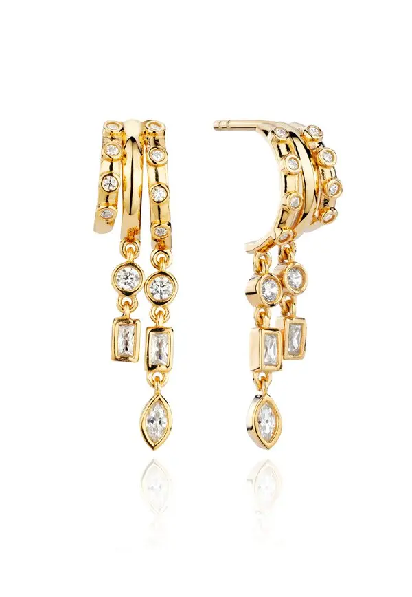 AARIA LONDON Petra Earrings - Gold