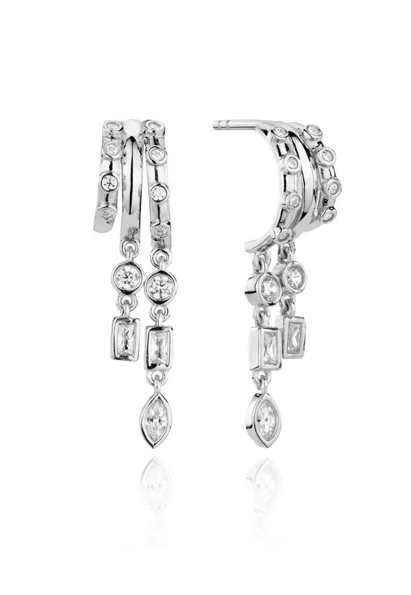 AARIA LONDON Petra Earrings - Silver
