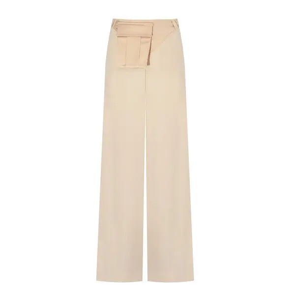 MIRIMALIST Neutrals Ixir Maxi Pants - Beige