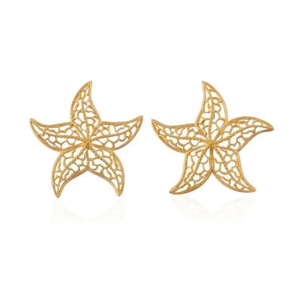 MILOU JEWELRY Starfish Earrings - Gold