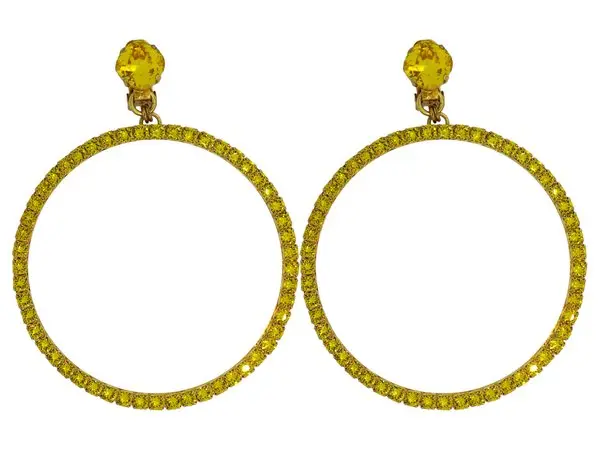 VICKISARGE The Large Hoop Earrings In Gold Pierced - Yellow