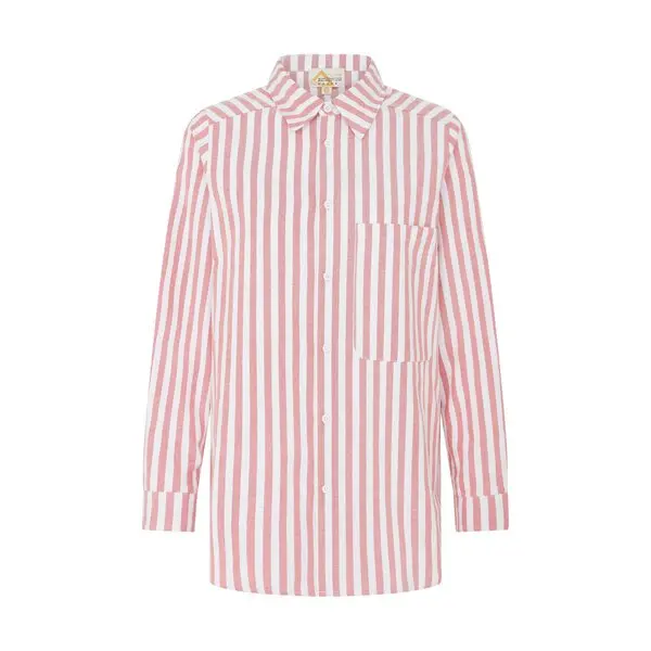 HAY LIFE White / Red Yapp Stripe Shirt Cherry Red / White - White/red