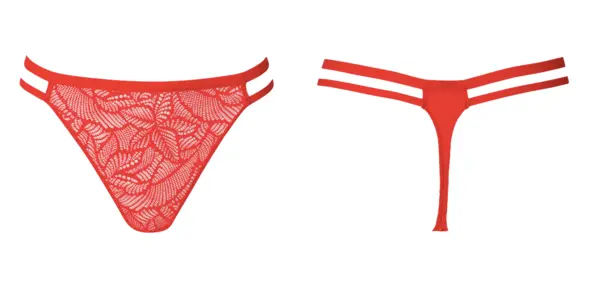 BOTT LINGERIE Lace Thong La First Hot - Red