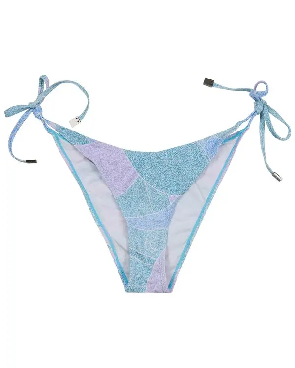 LORDS OF HARLECH Samara Grain Paisley Teal Bikini Bottom - Blue