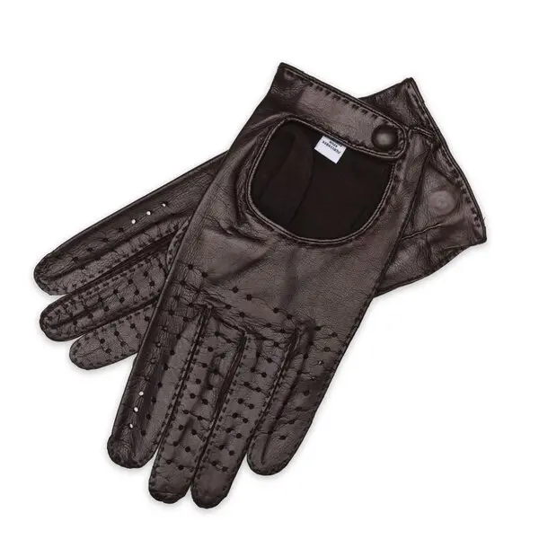 1861 GLOVE MANUFACTORY Monza Nappa Leather Driving Gloves For Tmoro - Brown
