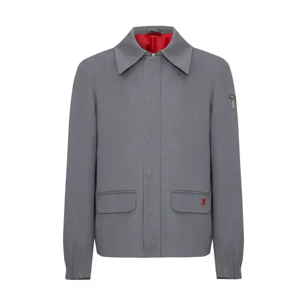PCFG Pure Cotton Puffer Gabardine Jacket - Grey