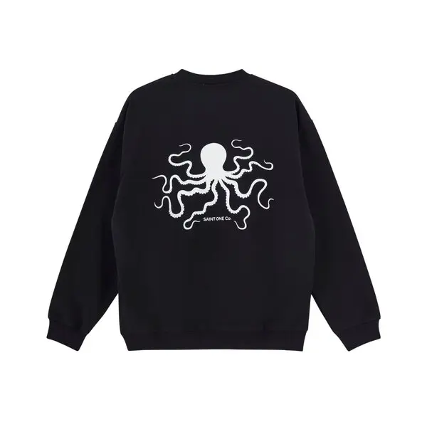 SAINT ONE CO. Prima Octo Sweatshirt - Black