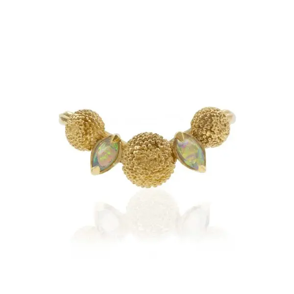 LEE RENEE Dahlia Opal Ring - Gold