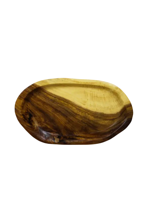 Botanical Boys Handmade Wooden Bowl Two Four One Fourteen - Brown
