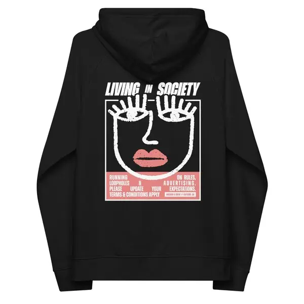 ANCHOR & CREW Six Living In Society Editions Organic Cotton Hoodie - Black