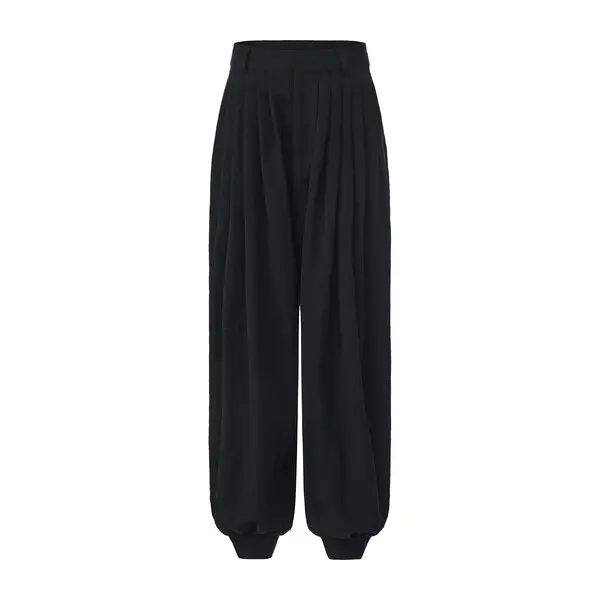 FRONT ROW SHOP Balloon Pleat Trousers