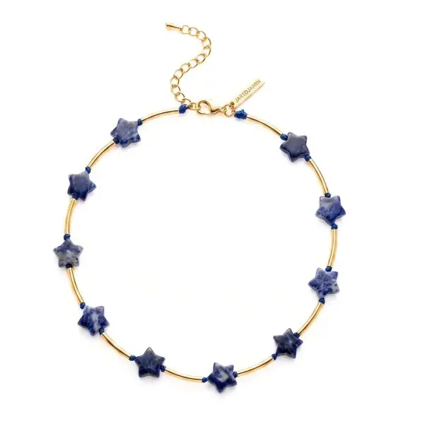 JAREDJAMIN Liberty Gemstone Necklace - Blue