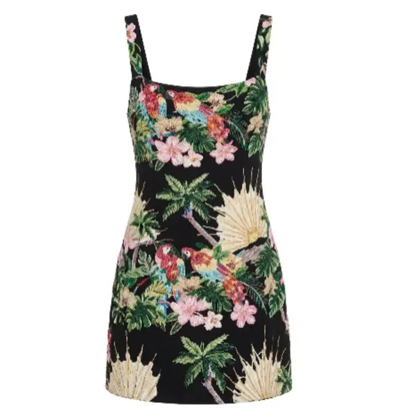 OCEANUS SWIMWEAR Pandora Luxe Hand Beaded Dress - Black