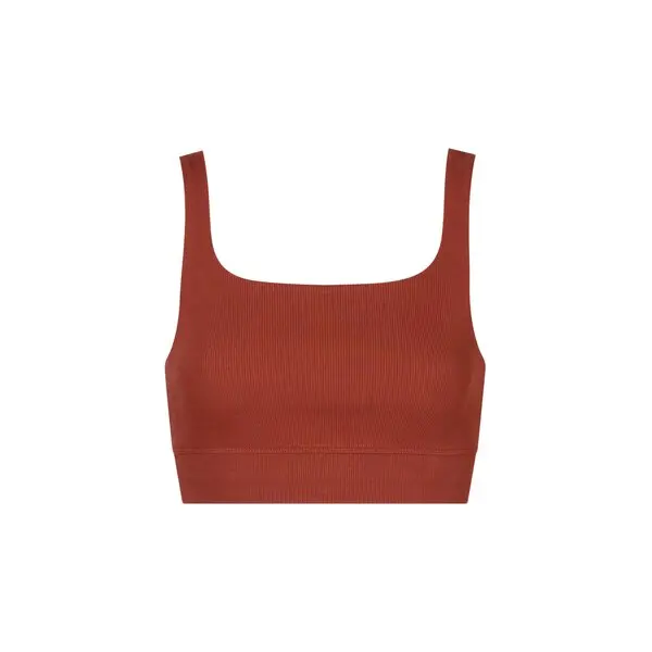 THE KOOZY Lidia Bralette In Red Soil - Brown