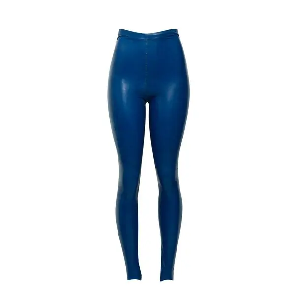 PALOMA LIRA Latex Leggings - Blue
