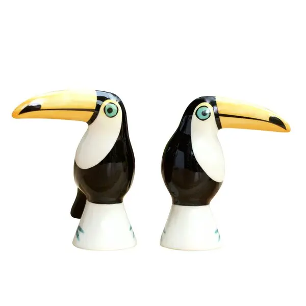 Hannah Turner Toucan Salt & Pepper Shakers - Black