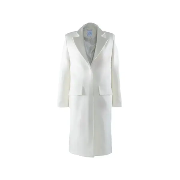 VESTIAIRE D'UN OISEAU LIBRE Cashmere Coat - White