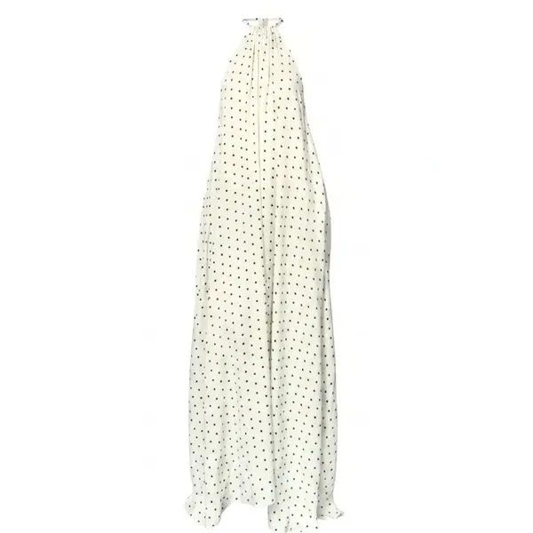 ALOMA STUDIO Volupté Maxi Dress Polka Dot - White
