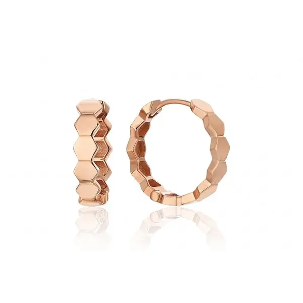 REIS JEWELLERY Honey Hoops - Rose Gold
