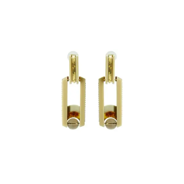 GISSA BICALHO Neutrals Earring Hoop Orbit - Beige