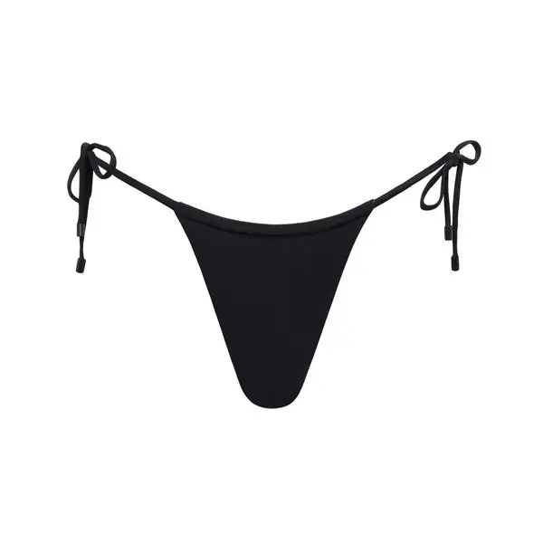 PLAYALUXE Waikiki Side-tie Bikini Bottom - Black