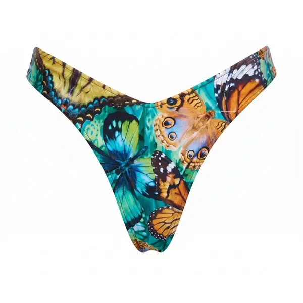 SUNKISSED Blue / Gold Le Bas Cheeky Bottom Cheetafly - Blue/gold