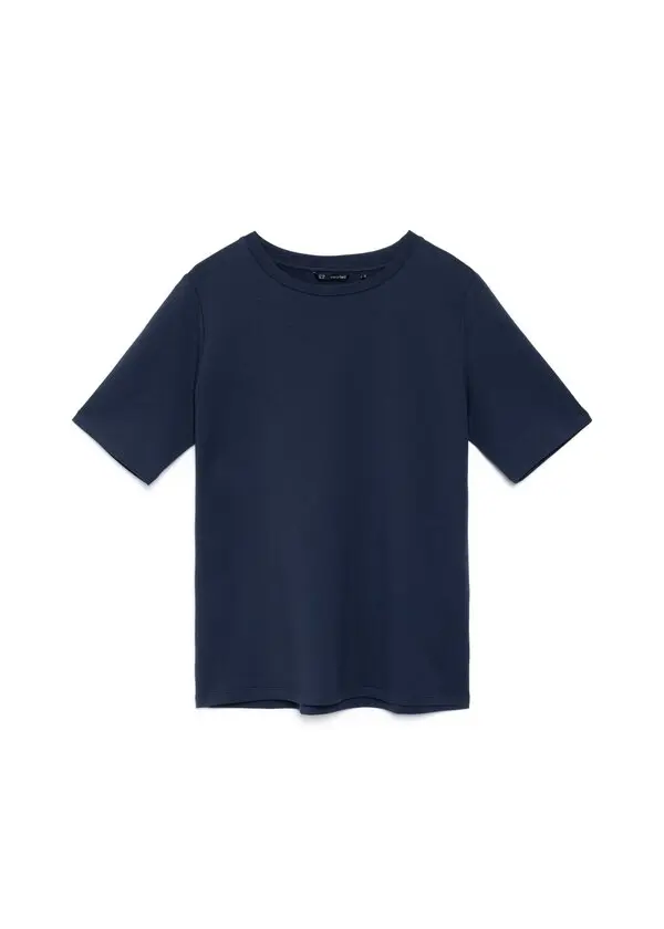 WEARTWO LONDON Iris Perfect T-shirt, Navy
