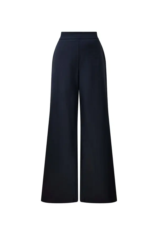 JAMES LAKELAND Navy Cotton Trousers - Blue