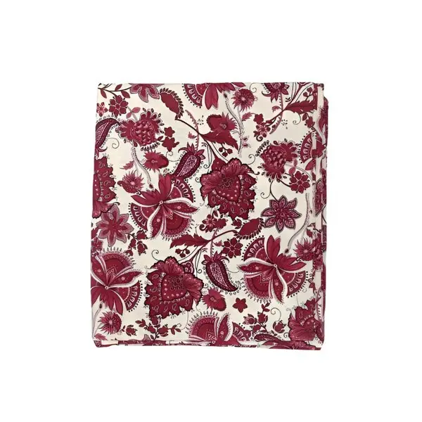 CLUB CARLOTTA TABLEWARE Tony Tablecloth Flowers - Red