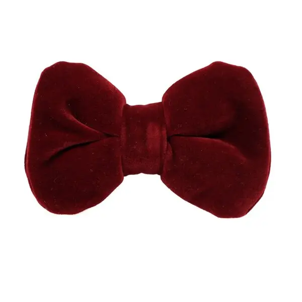 DAVID WEJ Velvet Pretied Bow Tie - Red