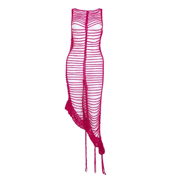 PALOMA LIRA Spiderweb Fiucsa Dreess - Pink