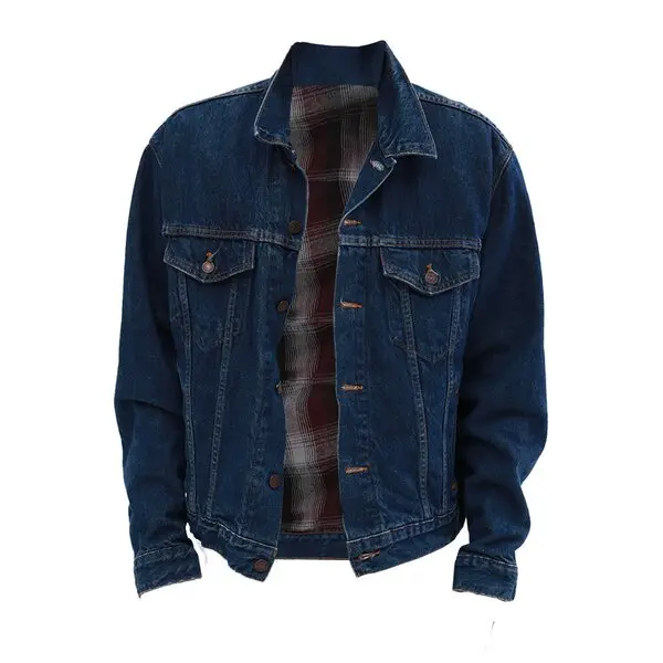 QUILLATTIRE Customised Vintage Levis Denim Jacket - Blue