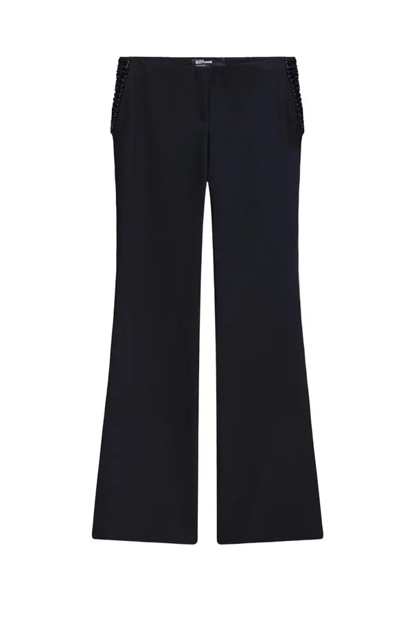 NOCTURNE Side-tie Low-rise Slim Fit Trousers