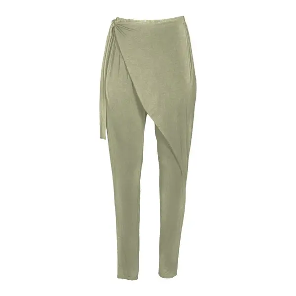 CARLTON JONES Bamboo Wrap Pant - Green