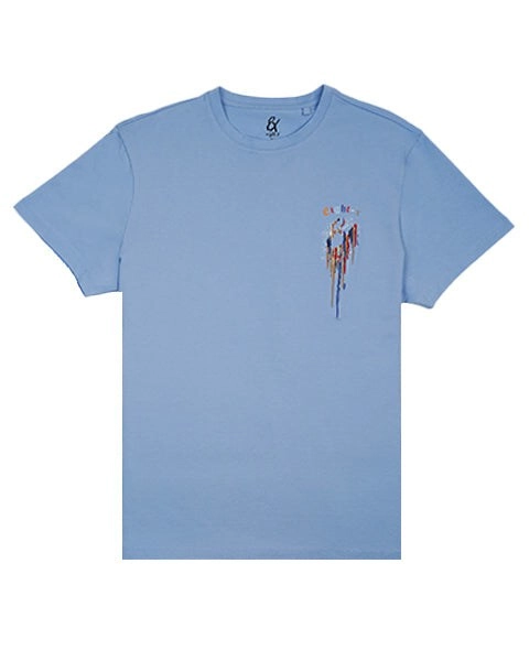 EIGHT X Contents Under Pressure Graphic T-shirt Light - Blue