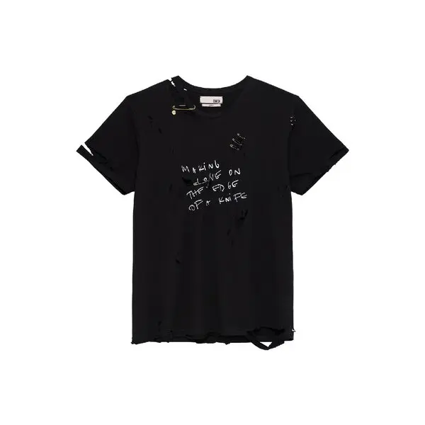COME ON April Skies Organic Cotton T-shirt - Black