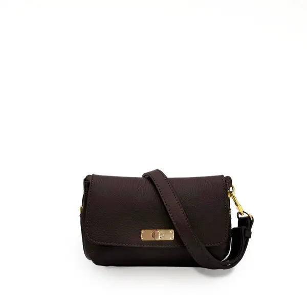 APATCHY LONDON The Maisie Mini Chocolate Leather Bag - Brown
