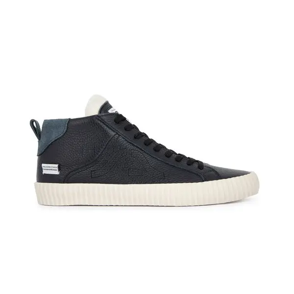 SPRINGA | UNIQUE VULCANIZED SNEAKERS ITALIAN HANDMADE Wavy Leather High Top Sneakers