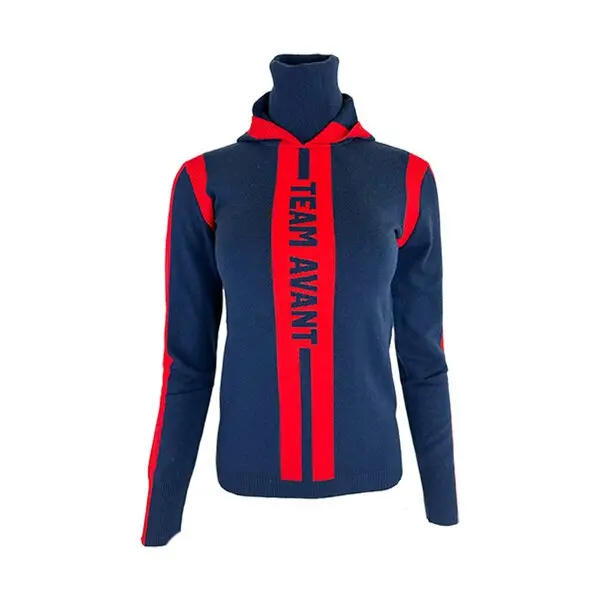 TEAM EVENT Blue / Red Team Avant Merino Wool Ski Base Layer, Navy/red