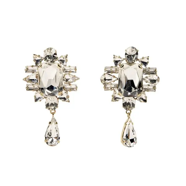 ADDICTED2 Neutrals Earrings Dei Dei With Crystals Swarovski - Gold