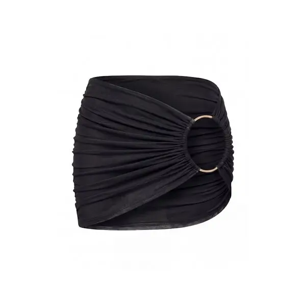 KHELA THE LABEL Don't Ring Twice Mesh Skirt - Black
