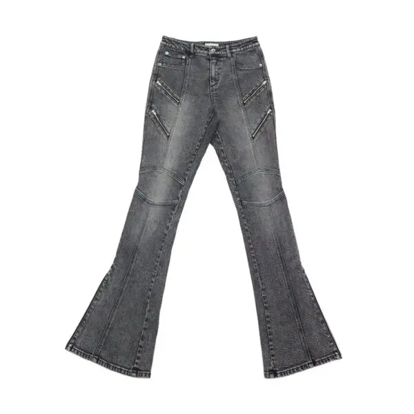 CIRCULAR PATH Zelda Zipper Jean Gray Tall