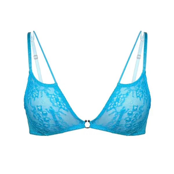 MONIQUE MORIN LINGERIE Amphitrite Bralette Flame - Blue