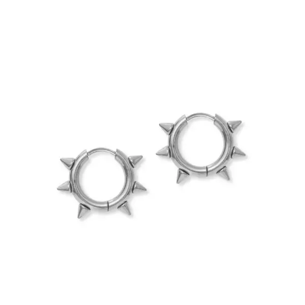 A WEATHERED PENNY Moxie Hoops - Silver