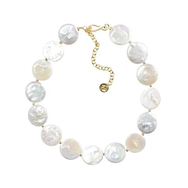ADRIANA PAPPAS DESIGNS Beach Babe Choker Gold Filled - White